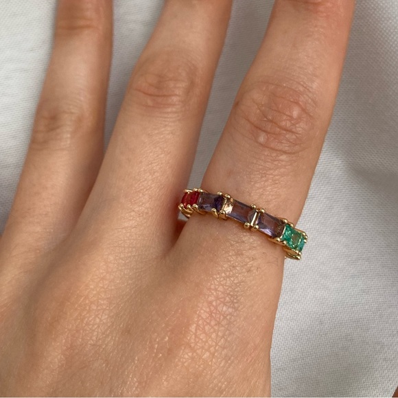 sapphire gypsy | Jewelry | Rainbow Crystal Ring | Poshmark